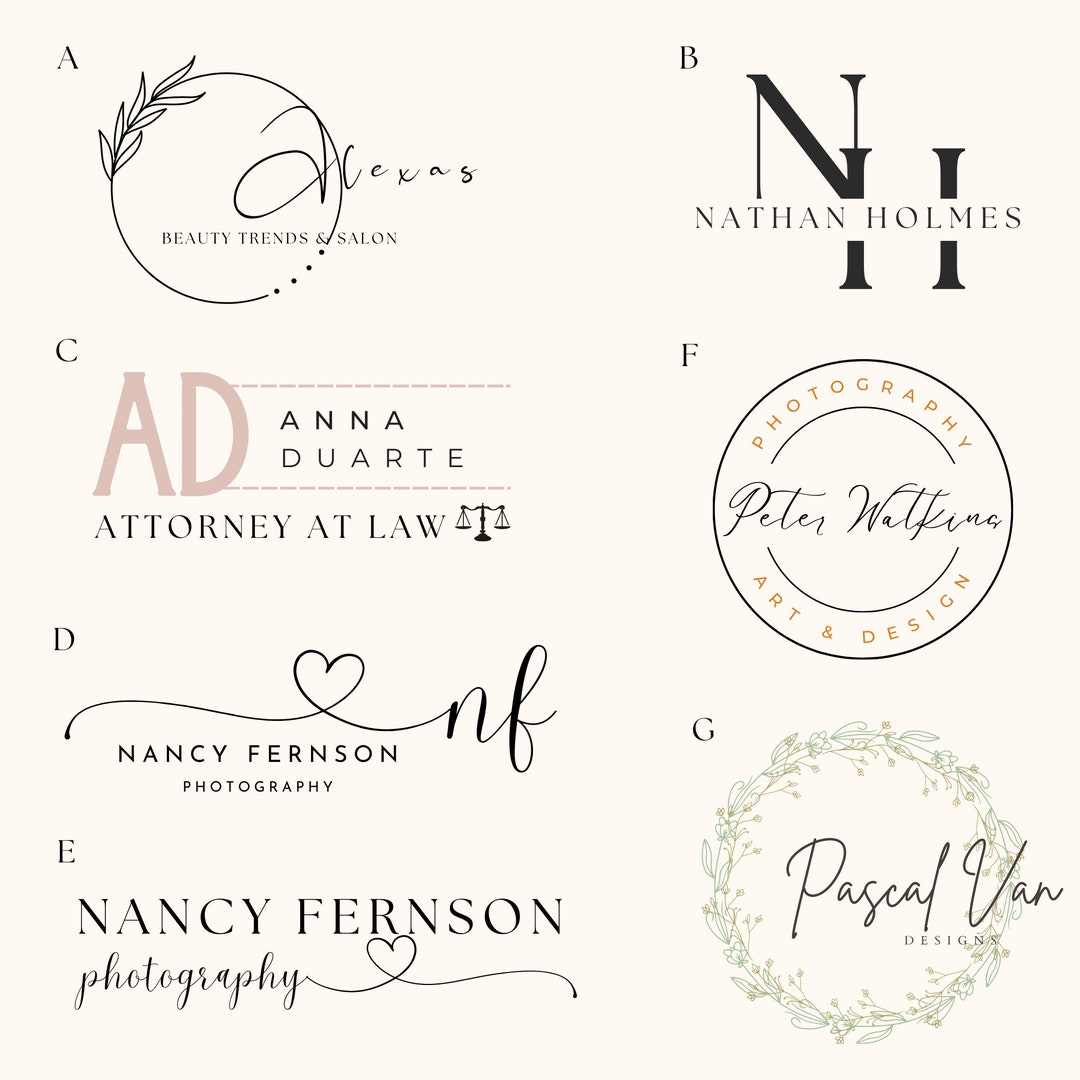 Pre-made Logo Designs, Business Logo Design,photography Logo ...