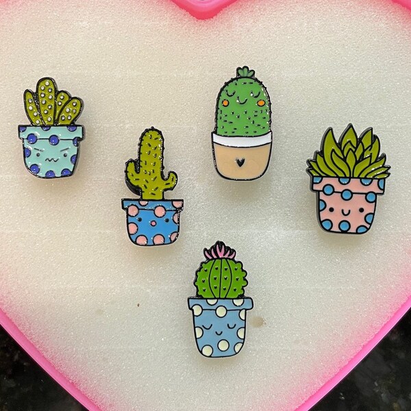 Cactus Enamel Pin - Etsy