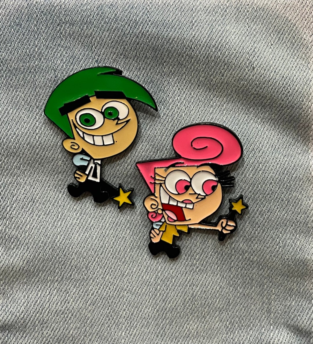 Fairly Oddparents Enamel Pins. Wanda and Cosmo Enamel Pins. - Etsy