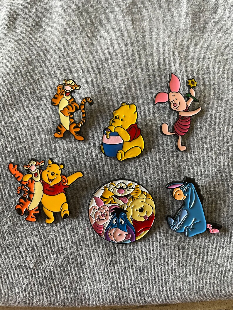 Winnie the Pooh and Friends Enamel Pins. - Etsy Canada