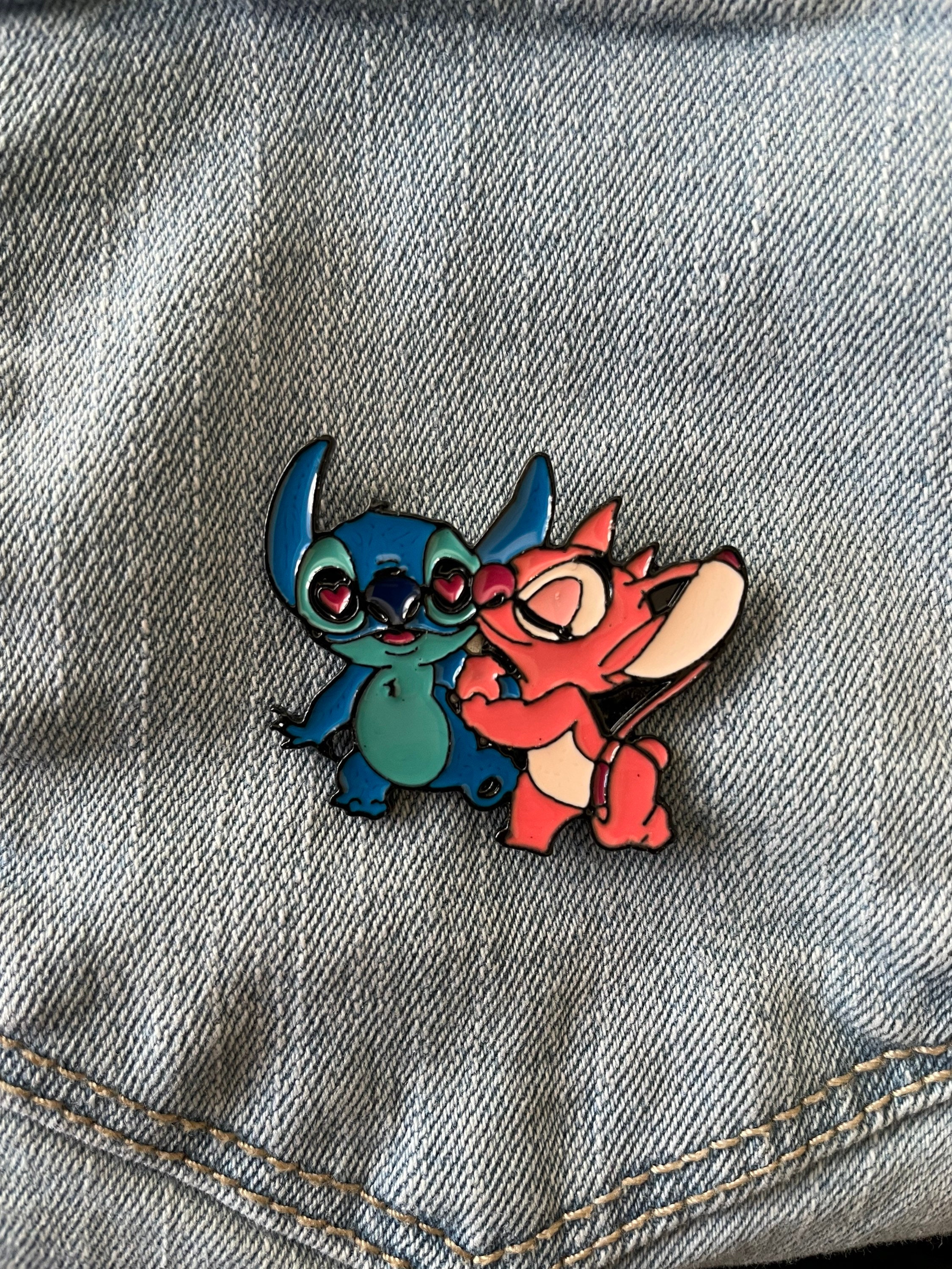 Lilo and Stich Stitch Enamel Pin Angel Pin. Stitch and Angel - Etsy