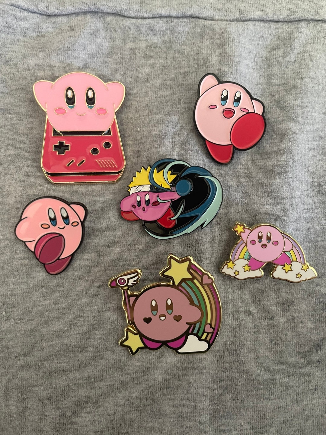 Kirby Enamel Pins. Cute Kirby Pins. Kirby Enamel Backpack Pins - Etsy