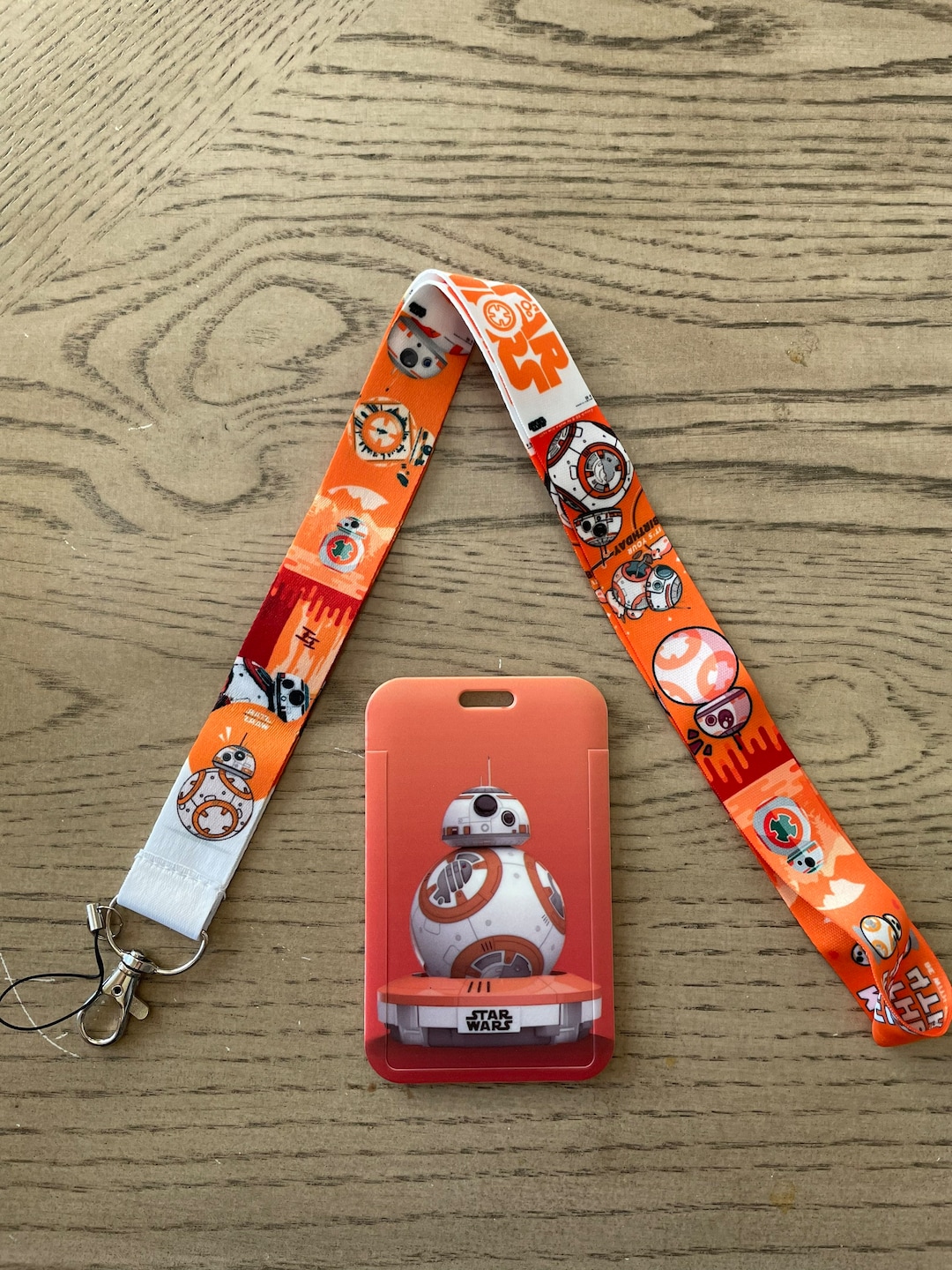 Star Wars BB8 Lanyard and ID Holder. BB8 Lanyard and Badge Holder - Etsy