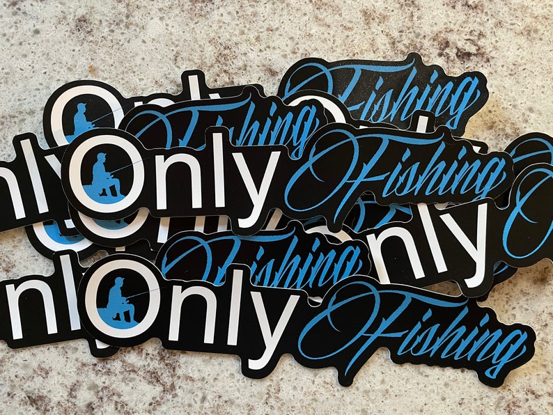 Only Fishing Decal Welding Helmet Decal Tackle Box Sticker - Etsy