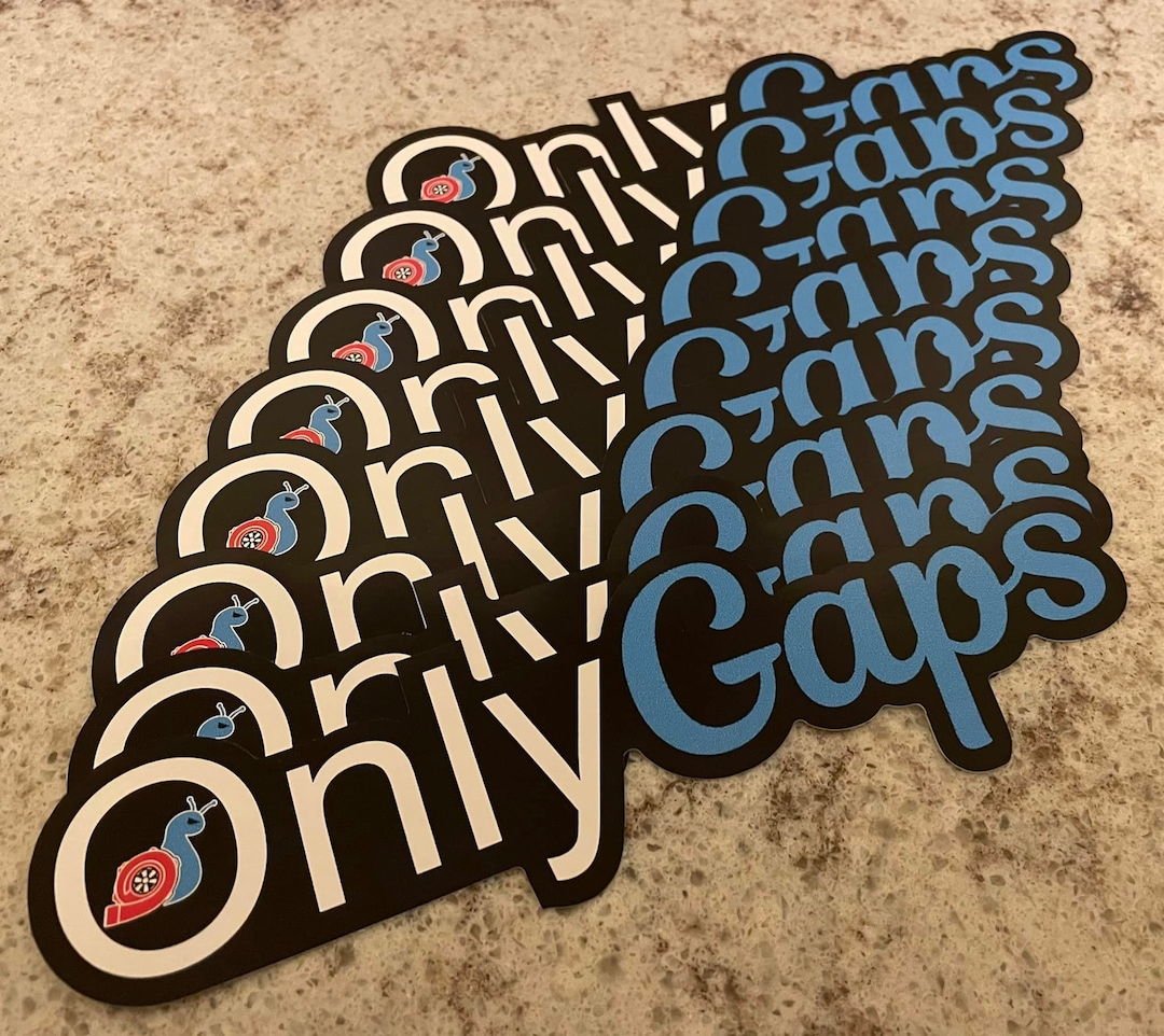 Only Gaps Sticker, Turbo Sticker, Racing Decal, Waterproof Stickers - Etsy