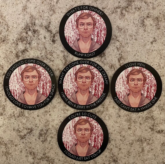 Jeffrey Dahmer Sticker American Serial Killer Sticker Party - Etsy