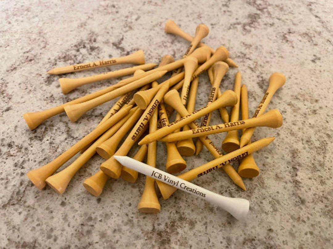 Personalized Laser Engraved Golf Tees, Custom Golf Tees, Golf Gift - Etsy