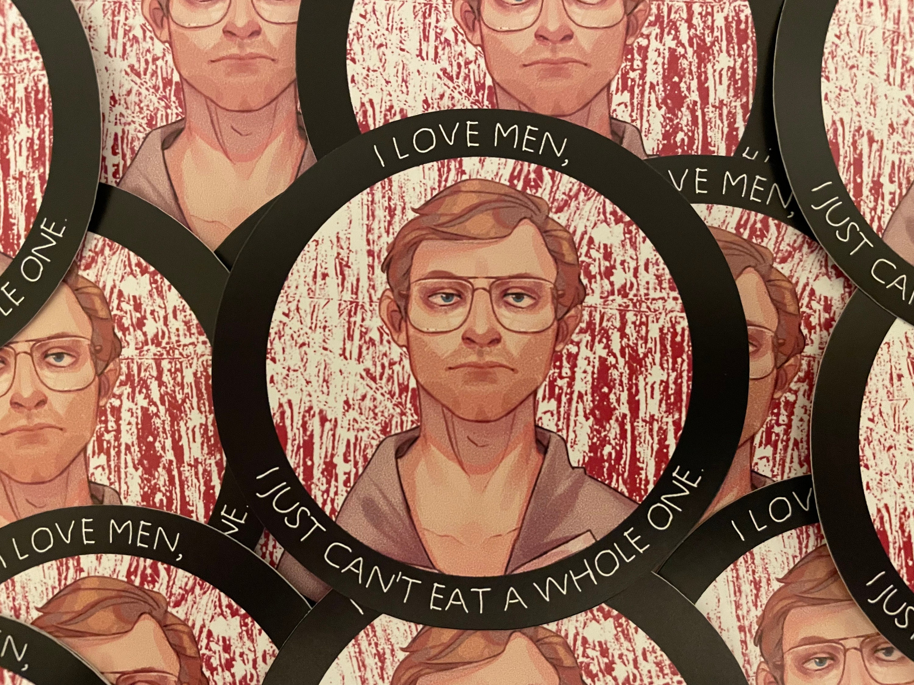 Jeffrey Dahmer Sticker American Serial Killer Sticker I Love - Etsy UK