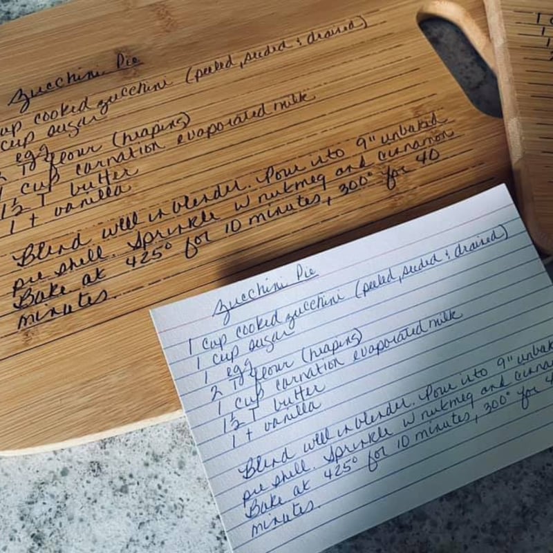 Handwritten Recipe - Etsy