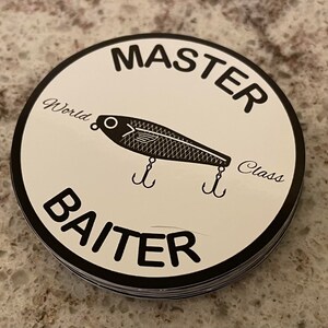 World Class Mater Baiter Decal, Fishing Sticker, Tackle Box Sticker - Etsy