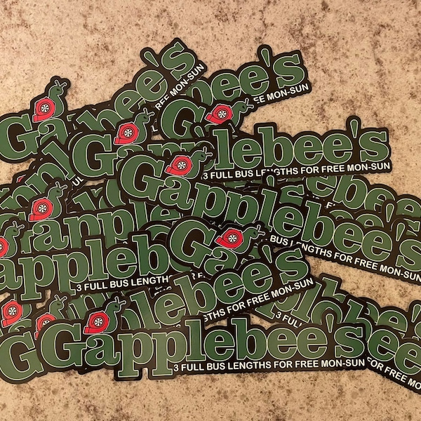 Gapplebee's Stickers - Etsy