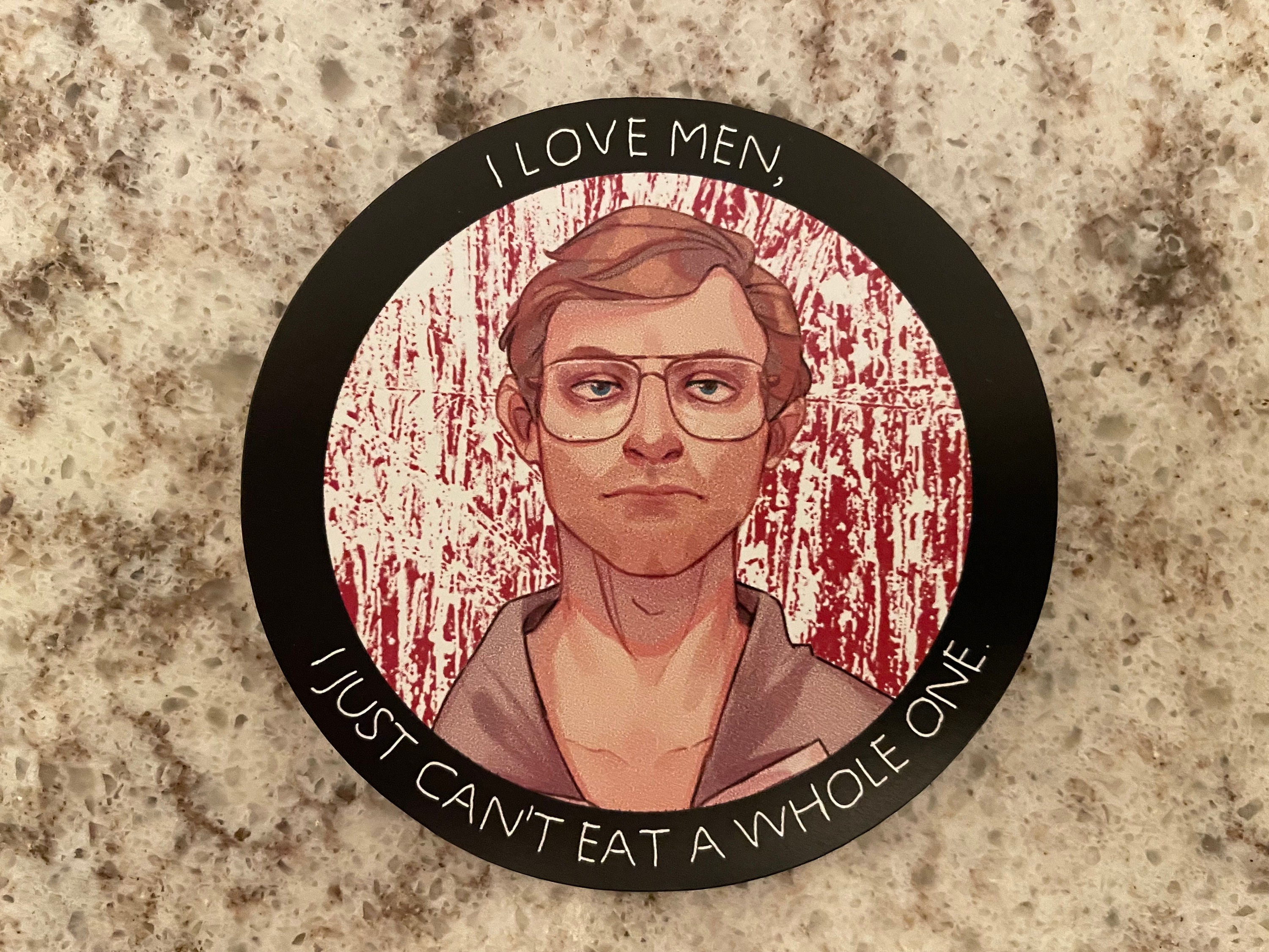 Jeffrey Dahmer Sticker American Serial Killer Sticker I Love - Etsy UK