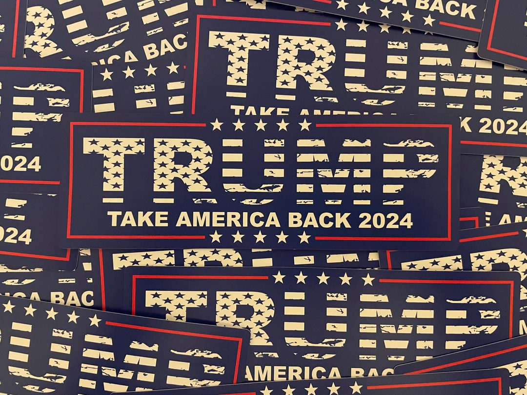 Trump Take Back America 2024 Bumper Sticker - Etsy