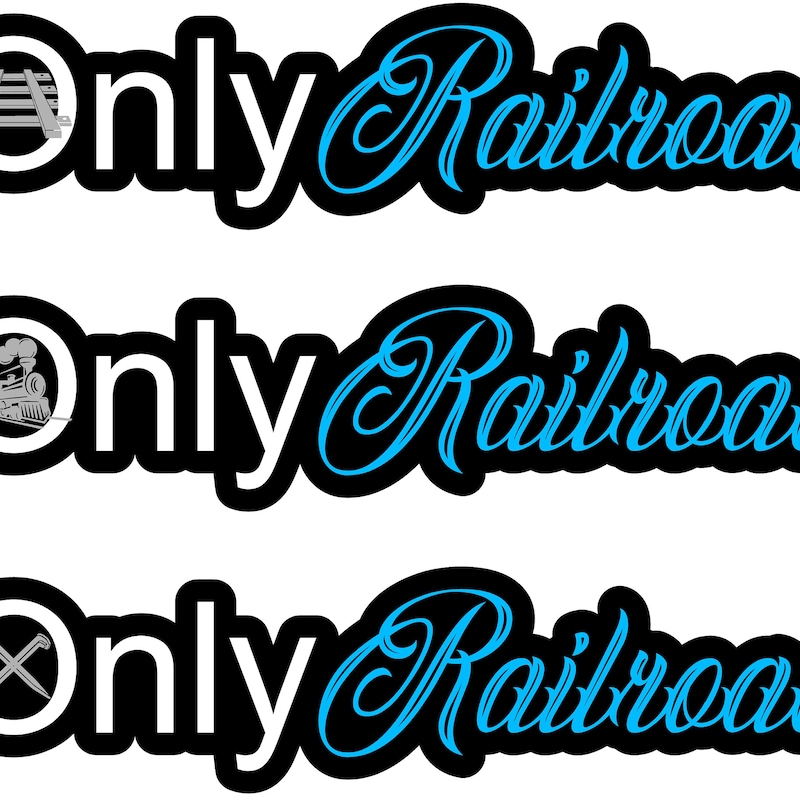 Railroad Sticker Decals - Etsy