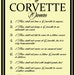 Ten Commandments of Corvette Owners Metal Sign, Garage, Man Cave - Etsy