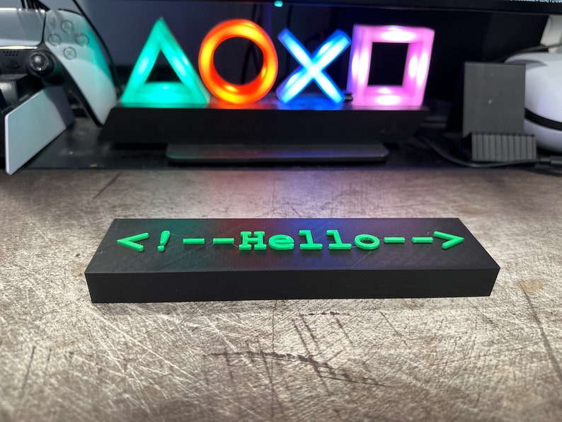 Custom 3D Printed Name Plate - Windows Terminal Font Inspired ...
