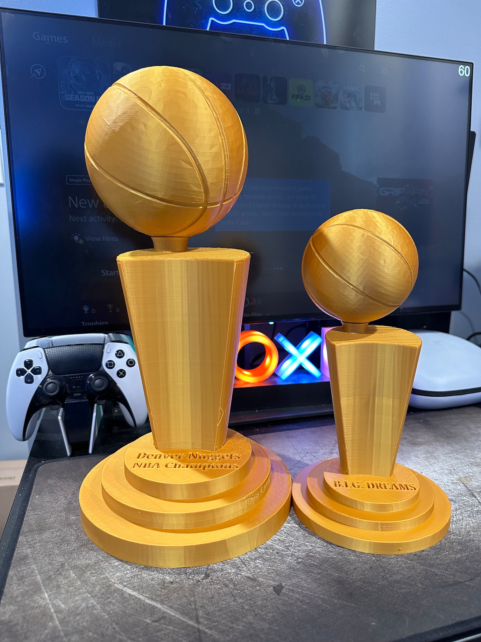 Extra Large - Customizable 3D Printed Larry O'brien Inspired Fantasy ...