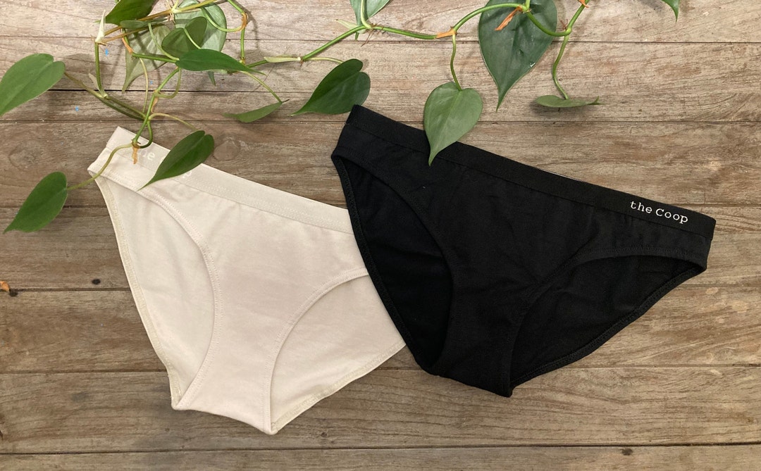 Cotton Underwear Full Coverage Gusset Longer Gusset - Bikini - 2 Pack ...