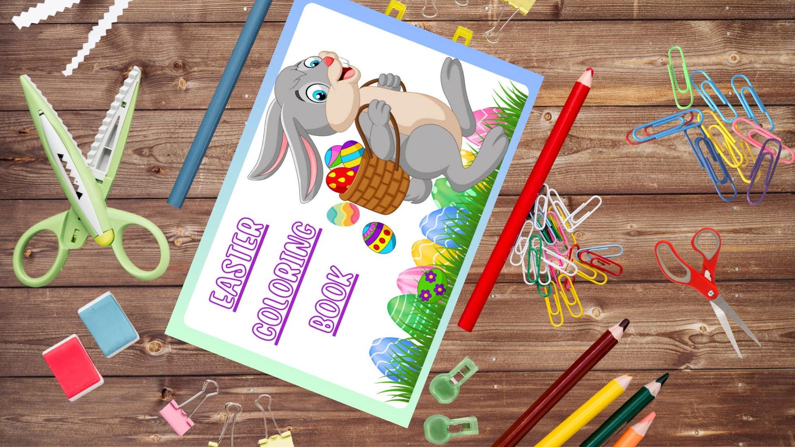 Christian Easter Bunny Coloring Page| Printable Coloring Page| Jesus is ...