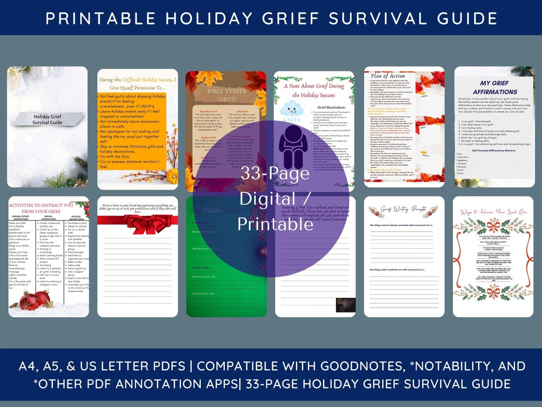 Holiday Grief Survival Guide | Grief Affirmations | Positive Grief ...