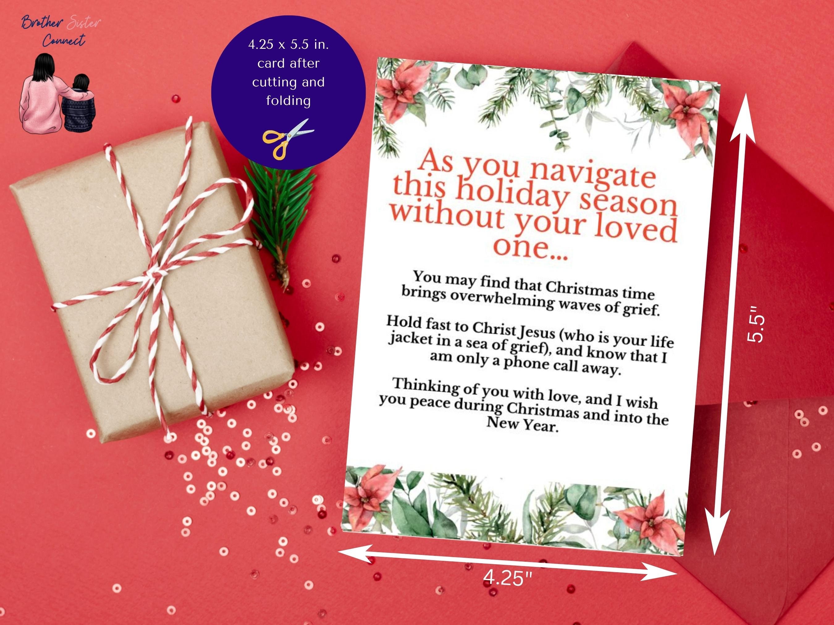 Navigating the Holiday Season Sympathy Card | Grief at Christmas ...