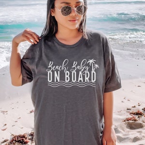 Beach Baby on Board Shirt, Beach Pregnancy Announcement Shirt, Summer ...