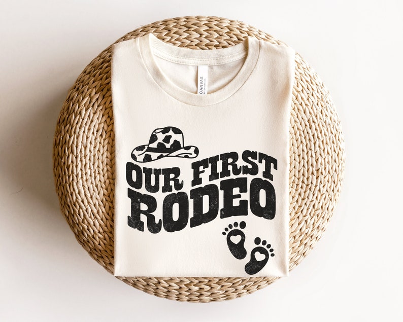 Our First Rodeo Pregnancy Announcement Shirt Western - Etsy