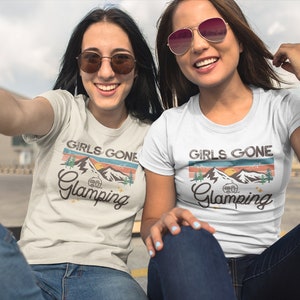 Girls Gone Glamping Shirt Glamping Gift for Mom Girls Camping Trip T ...