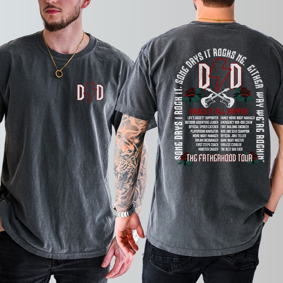 Trendy Dad Rock Shirt, Daddy Tour Shirt, Funny Fatherhood Shirt ...