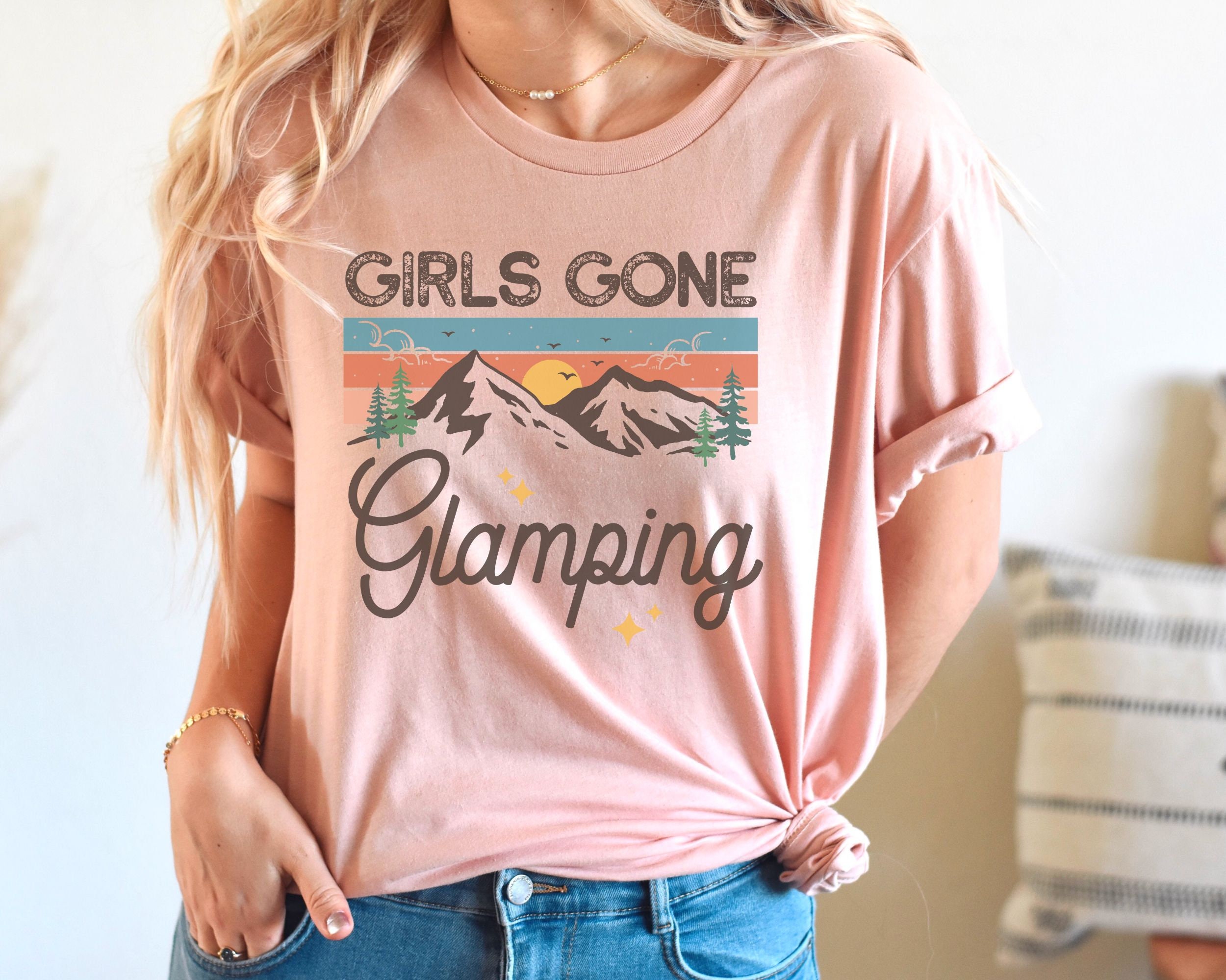 Girls Gone Glamping Shirt Moms Glamping Tshirt Gift for Camper Girls ...