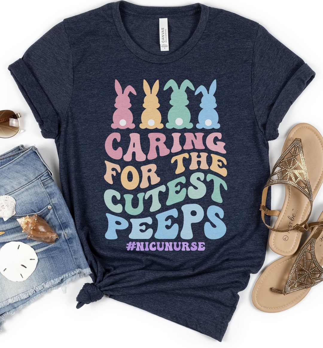 NICU Easter Shirt, Spring Neonatal Icu Nurse Shirt, Easter Bunny Nurse ...