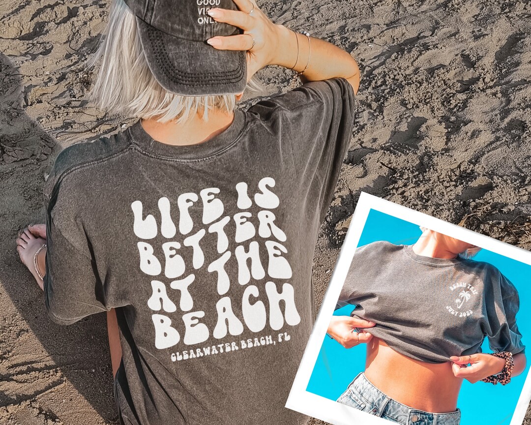 Custom Family Beach Trip Shirts Comfort Colors Beach Bachelorette Shirt ...