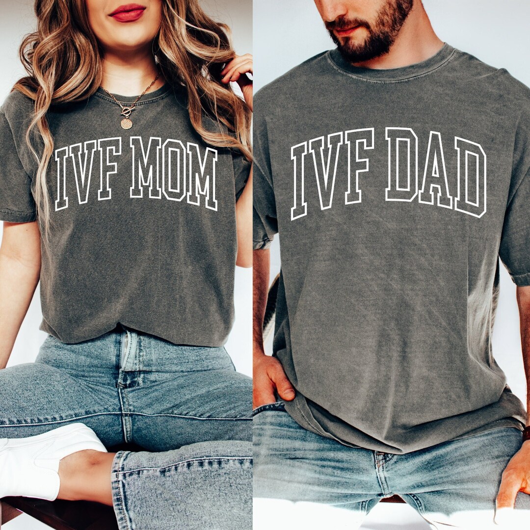 Custom IVF Mom Shirt IVF Dad T Shirt Personalized IVF Gift for Mama in ...