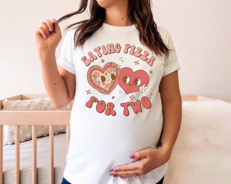 Pregnant Valentine Shirt Eating for Two Shirt Valentines Day - Etsy