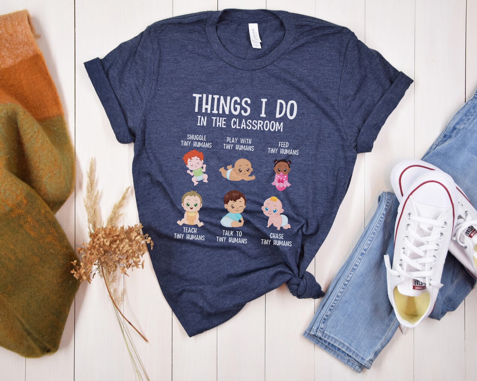 Funny Daycare Teacher Shirt, Preschool Teacher T-shirt, Toddler Teacher ...