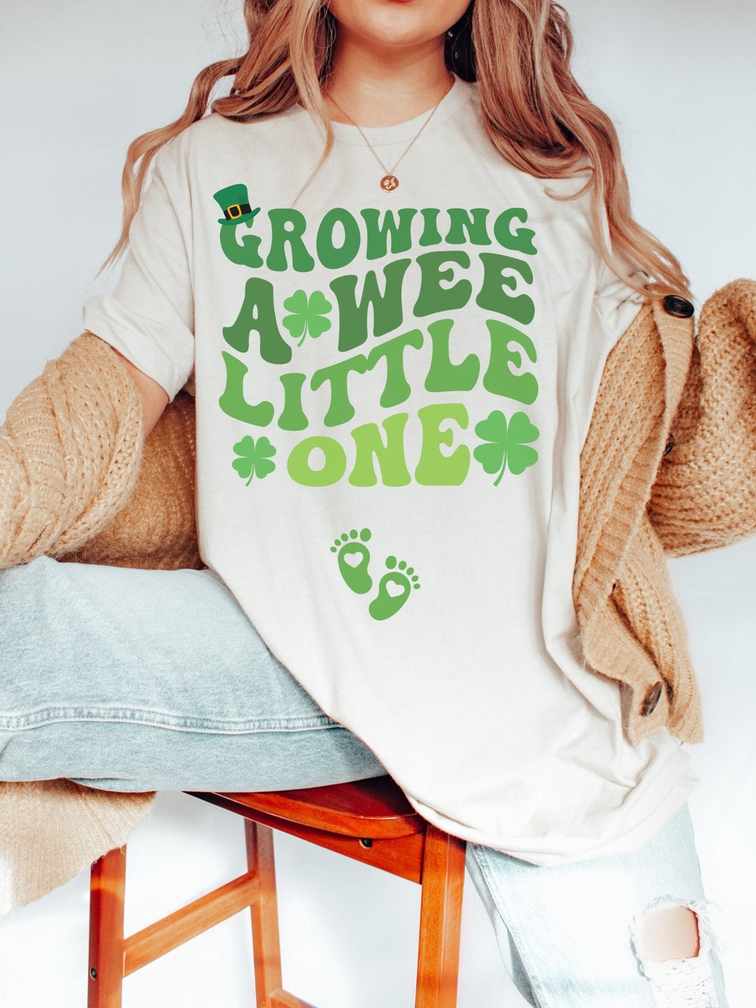 Retro St Patricks Day St Pattys Saint Paddys Extra Lucky Pregnancy ...