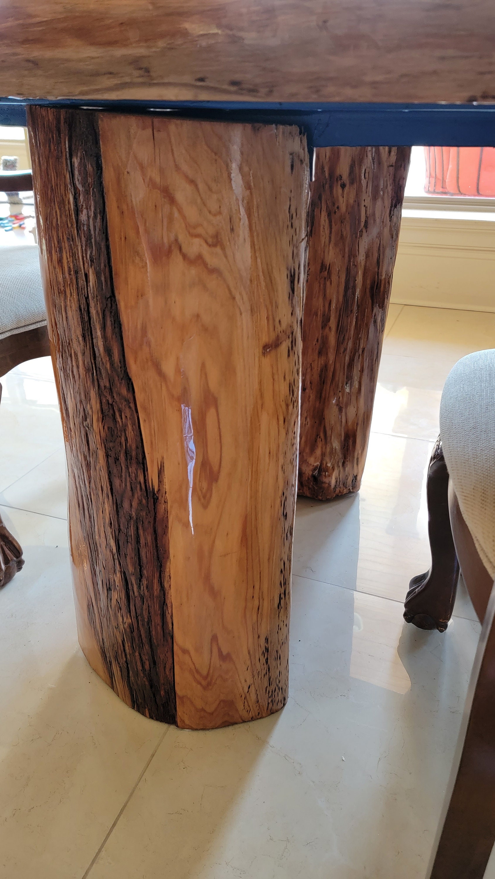 Beautiful Big Epoxy Cypress Tree Table - Etsy