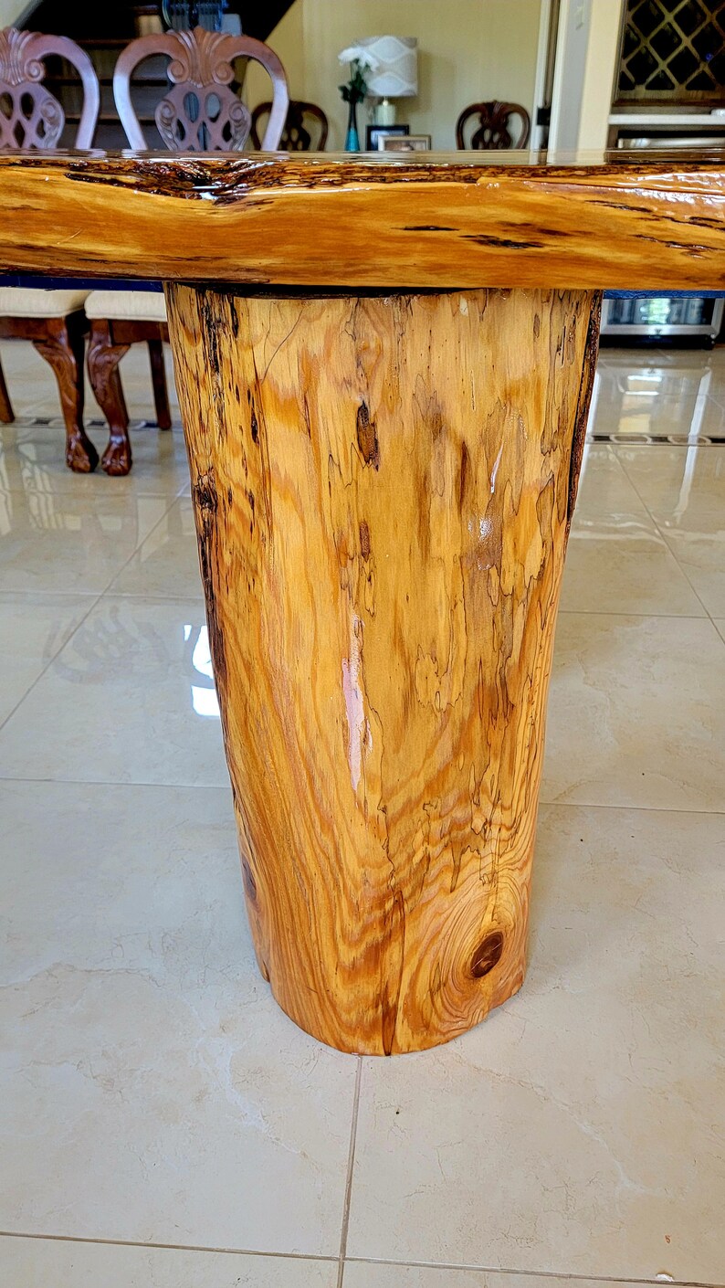 Beautiful Big Epoxy Cypress Tree Table - Etsy