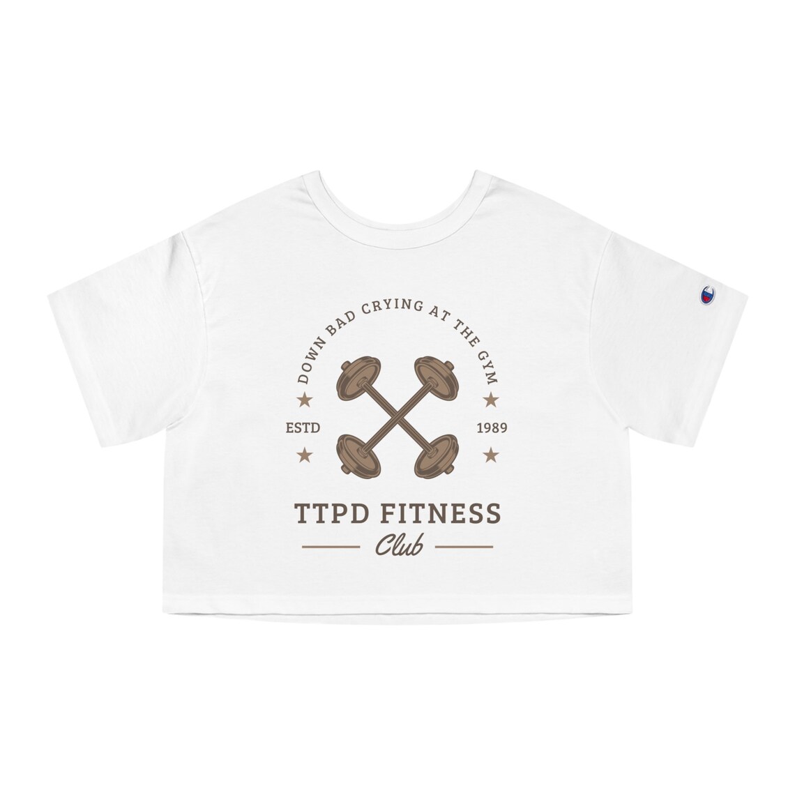 Down Bad Crying at the Gym TTPD Fitness Club Crop Top the Eras Tour ...