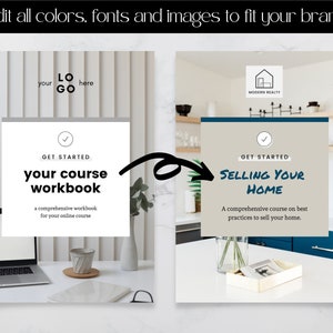Course Workbook Customizable Canva Template/instant - Etsy