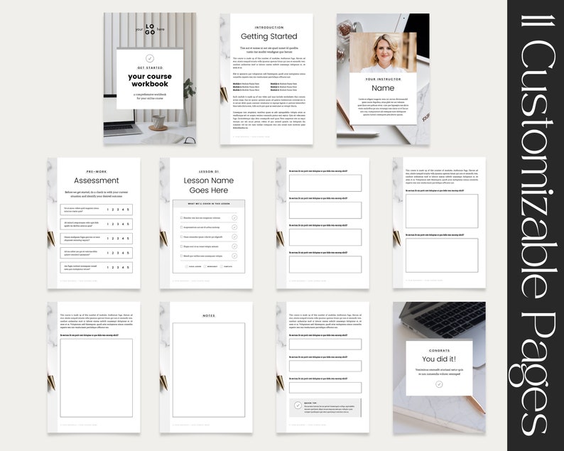 Course Workbook Customizable Canva Template/instant Download/small ...