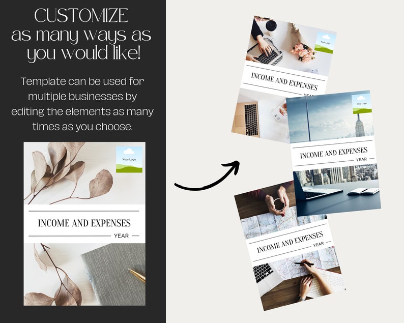 Simple Income & Expense Tracking Canva Template/small Business ...