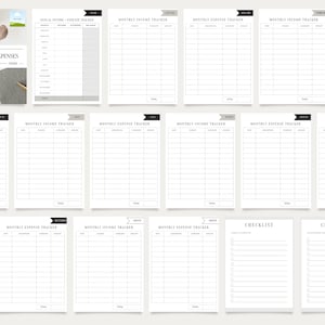 Simple Income & Expense Tracking Canva Template/small Business ...