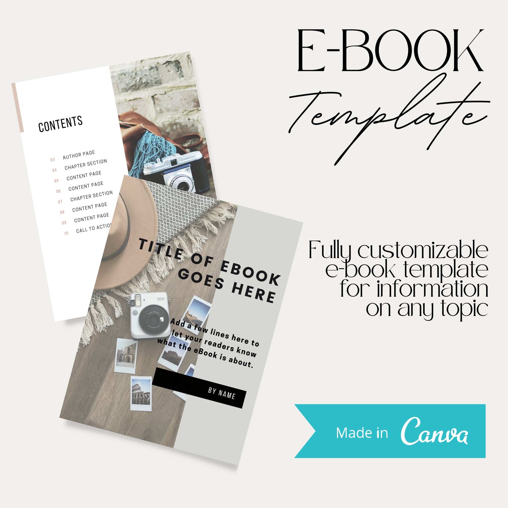 Ebook Customizable Canva Template/instant Download/digital Ebook ...