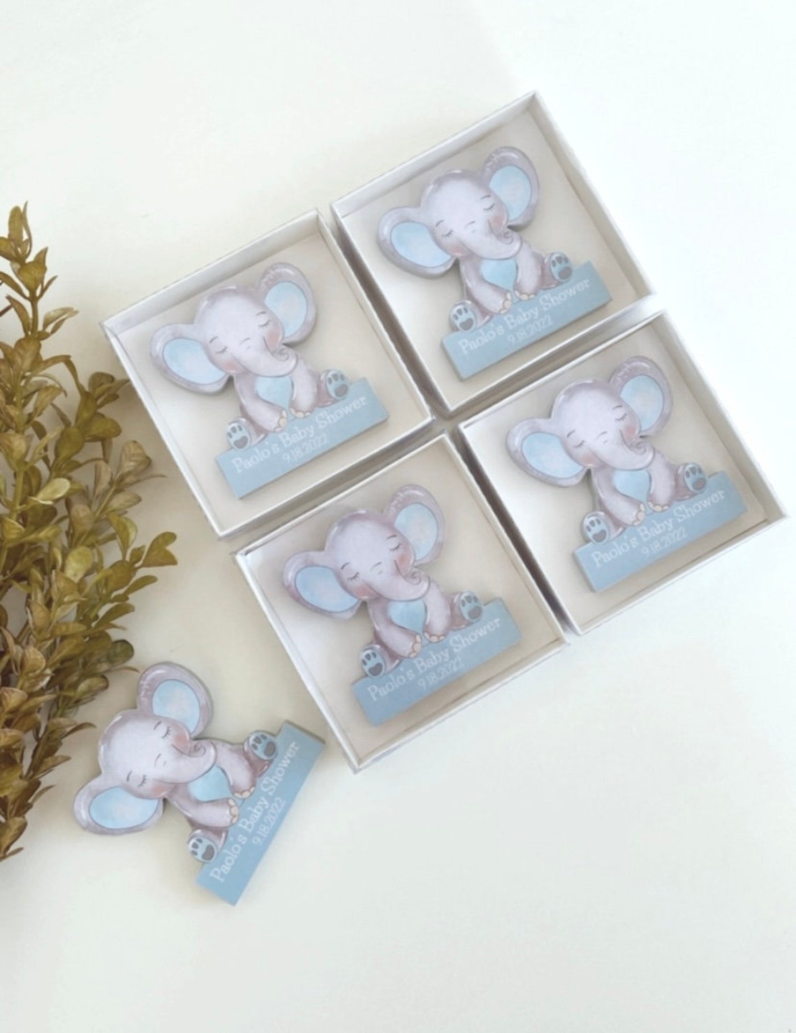 Personalized Wooden Elephant Nursery Baby Shower Favors/babyshower Host ...