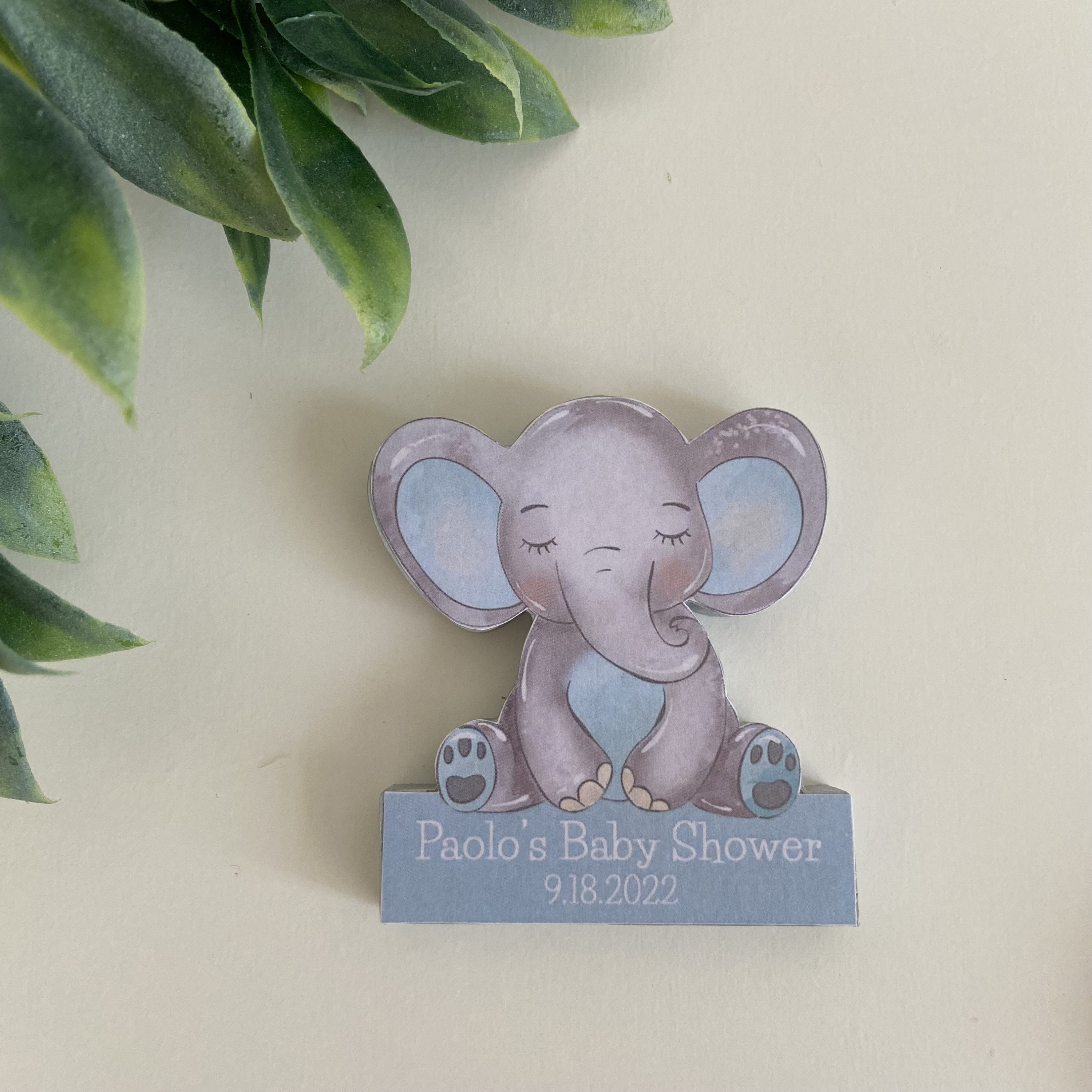 Personalized Wooden Elephant Nursery Baby Shower Favors/babyshower Host ...