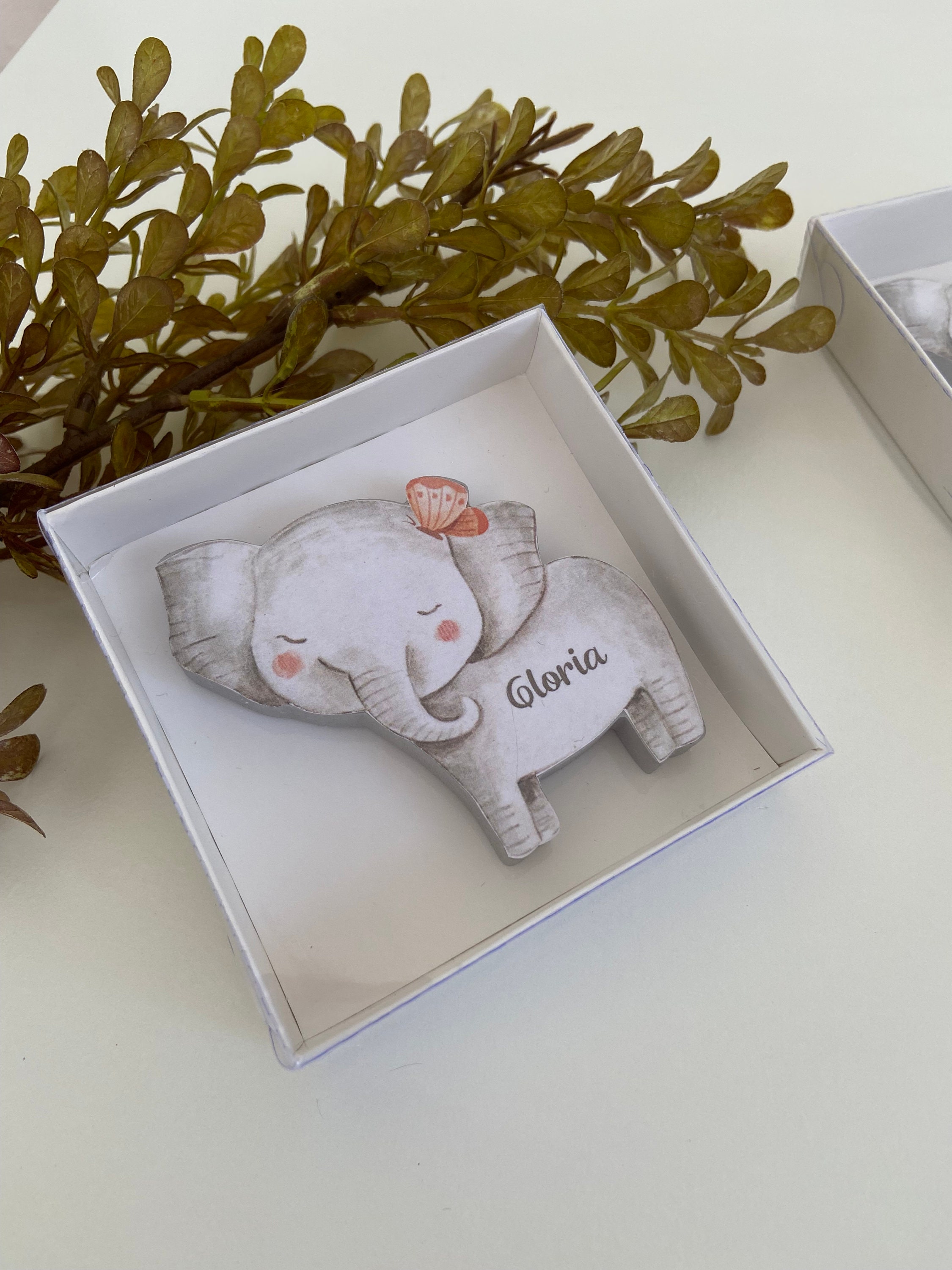 Personalized Wooden Elephant Nursery Baby Shower Favors/babyshower Host ...