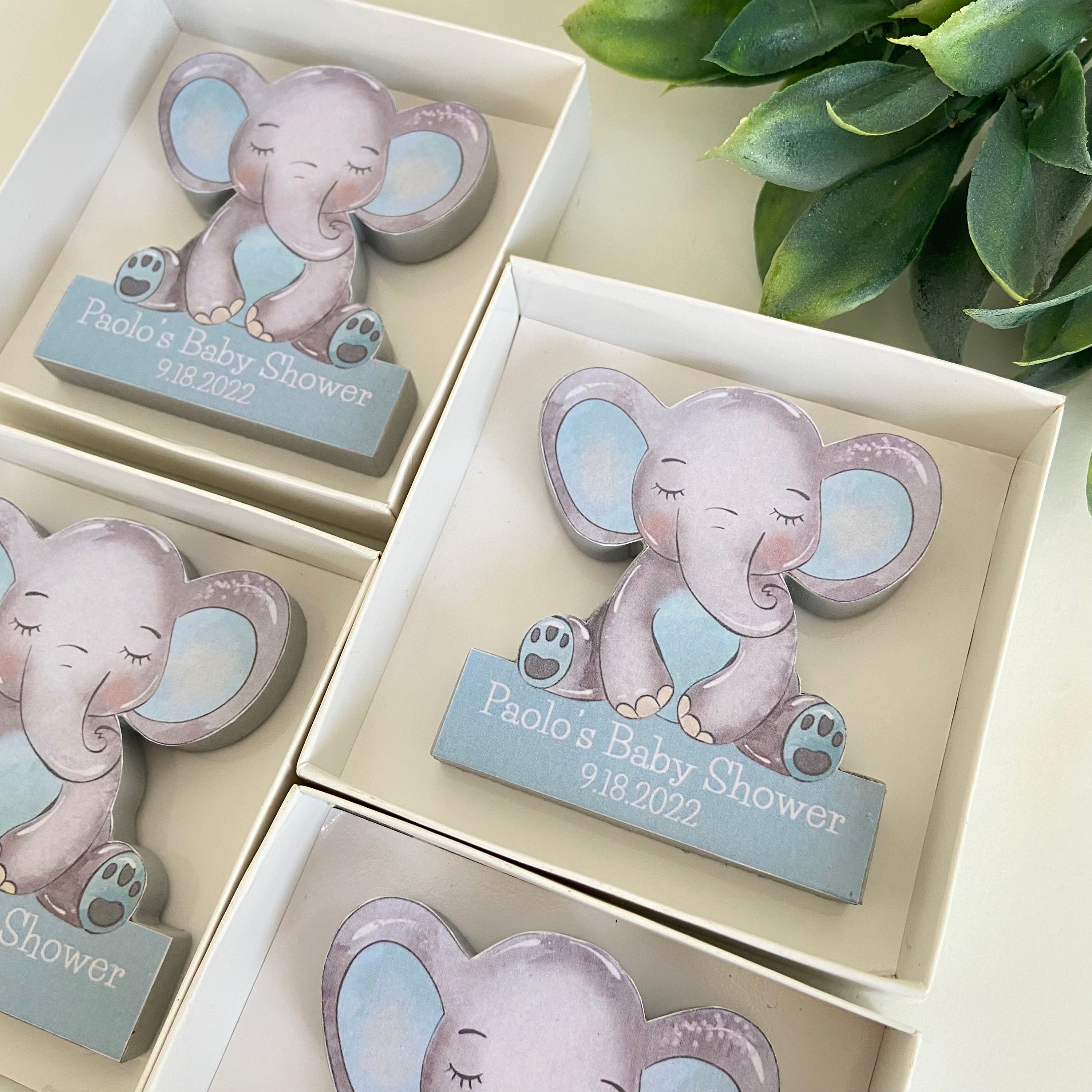 Personalized Wooden Elephant Nursery Baby Shower Favors/babyshower Host ...