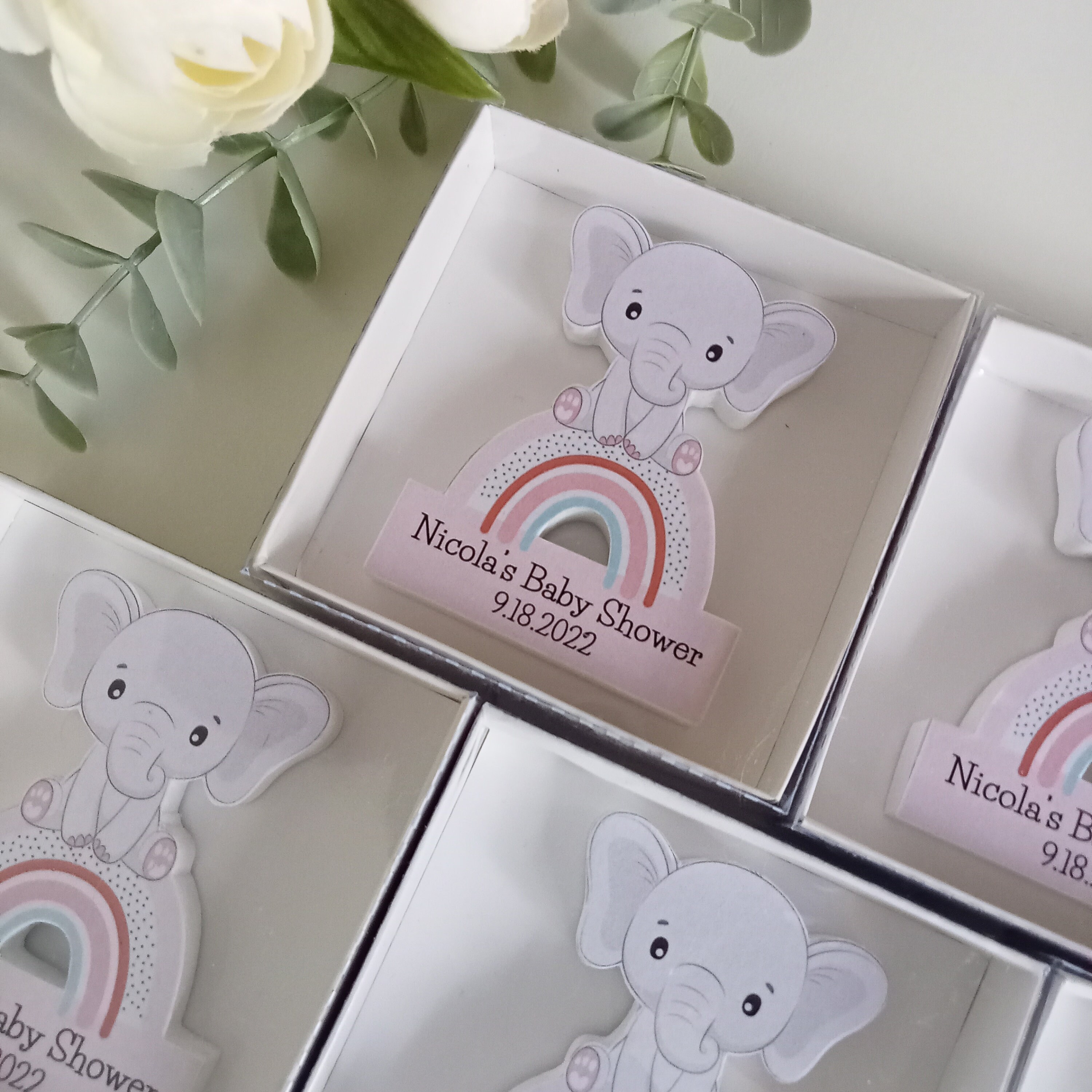 Personalized Elephant Baby Shower Favors,first Birthday Host Gift,thank ...