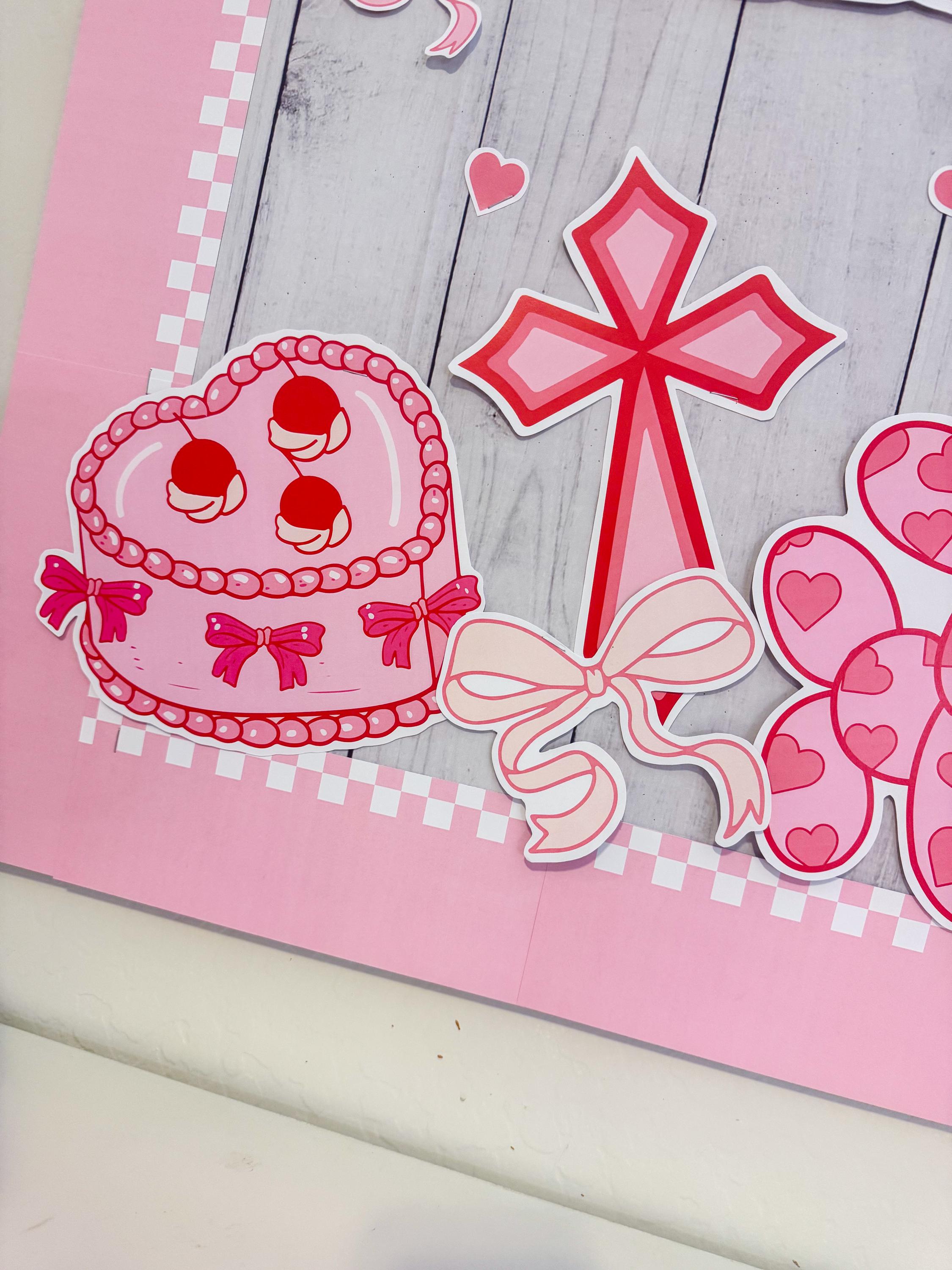 Valentine's Day Bulletin Board Kit: Religious Classroom Decor (PDF) - Etsy